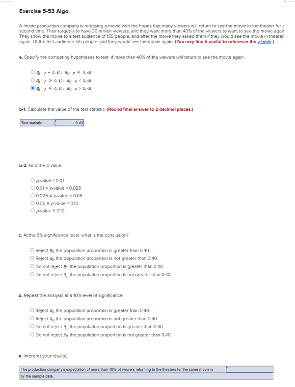 Solved Exercise 5-53 Algo A movie production company is | Chegg.com