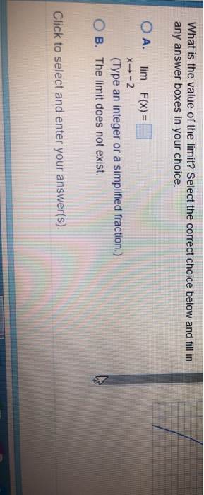 Solved Decide from the graph whether each limit exists. If a | Chegg.com
