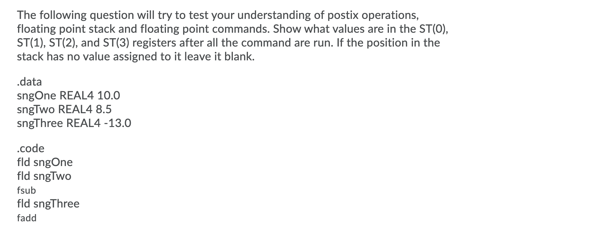 Solved The following question will try to test your | Chegg.com