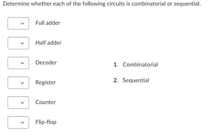 Solved Determine whether each of the following circuits is | Chegg.com