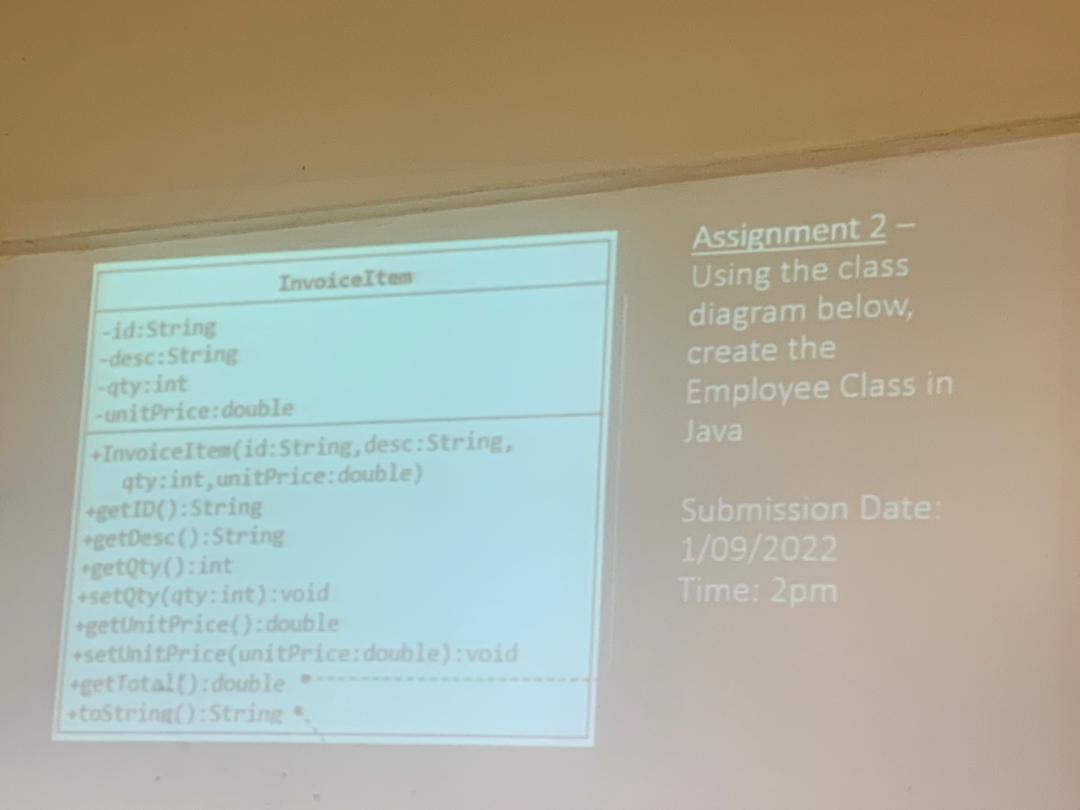 Assignment 2- Using the class | Chegg.com