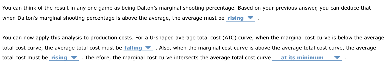 3. The relationship between marginal and average | Chegg.com