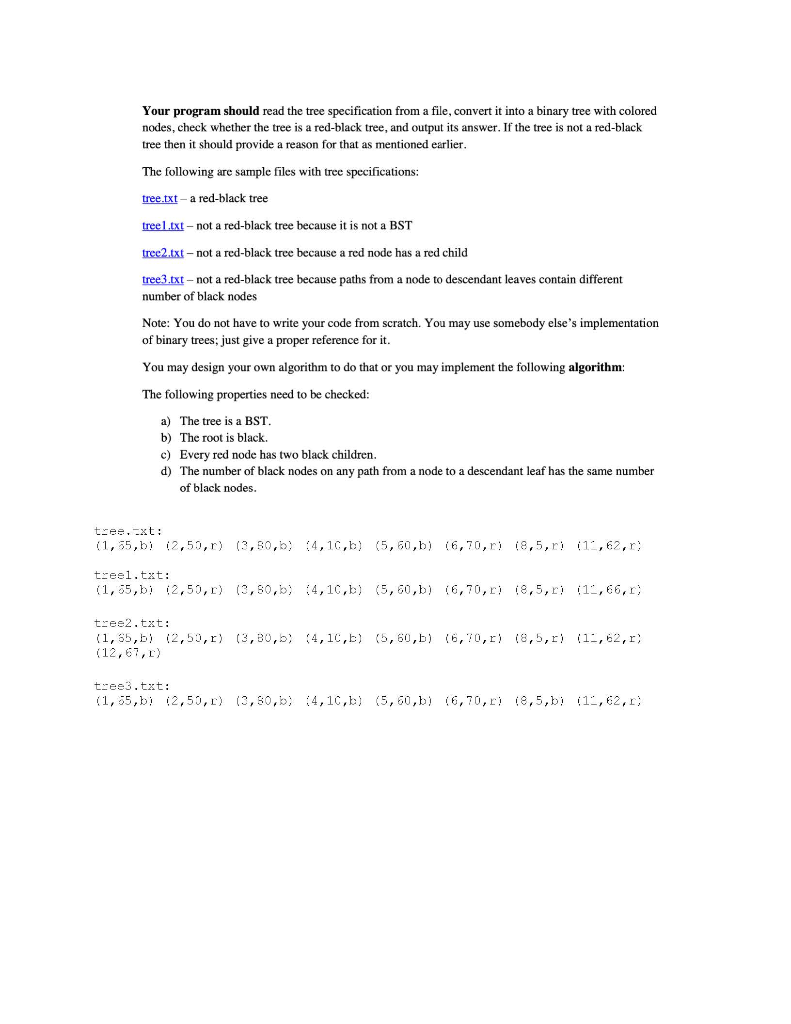 4 Write A Program That Given A Binary Tree T The
