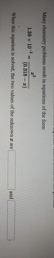 Solved When the equation 5.47x2 + 2.06. - 1.19 = 0 is | Chegg.com