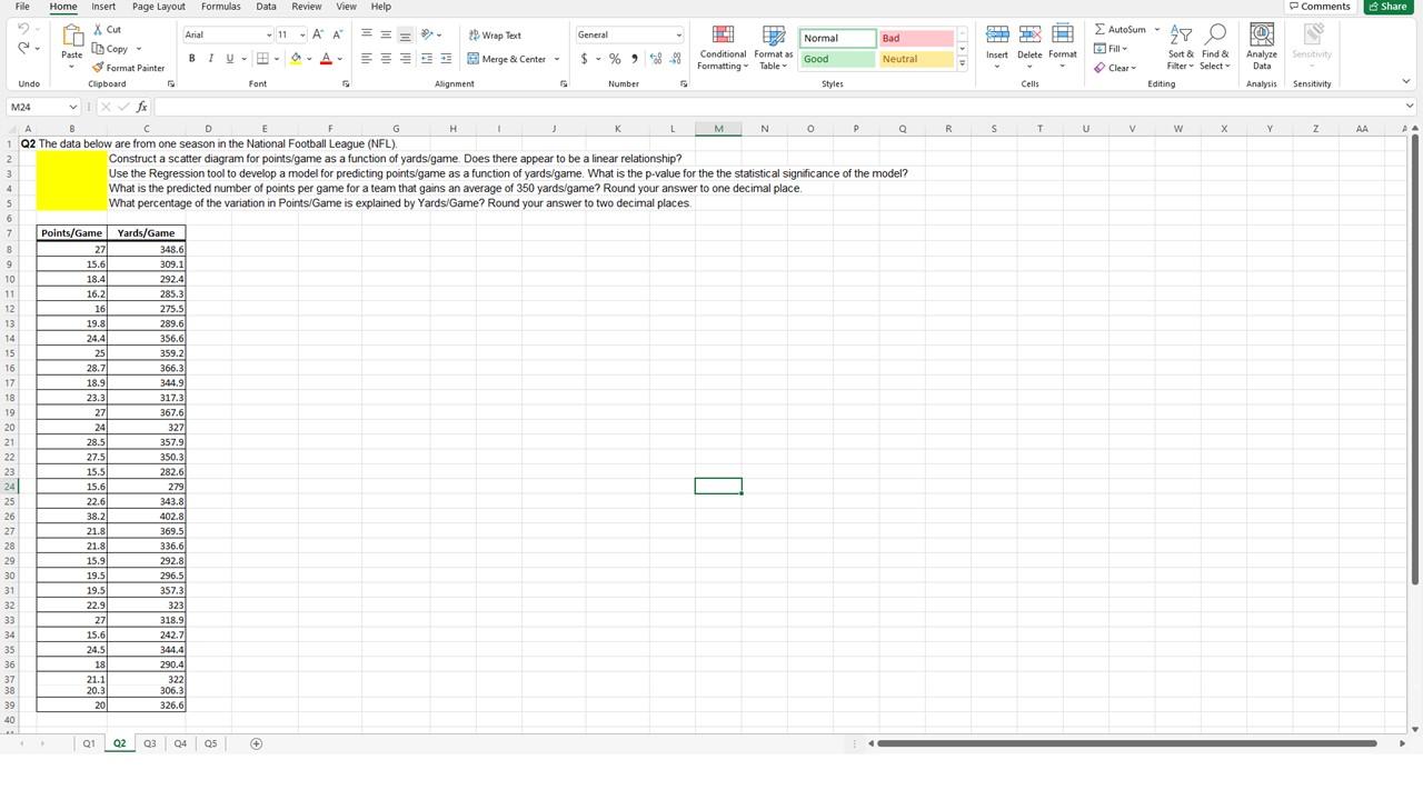 Solved File Comments Share 三 = Σ - AutoSum 47 s܀ Insert | Chegg.com