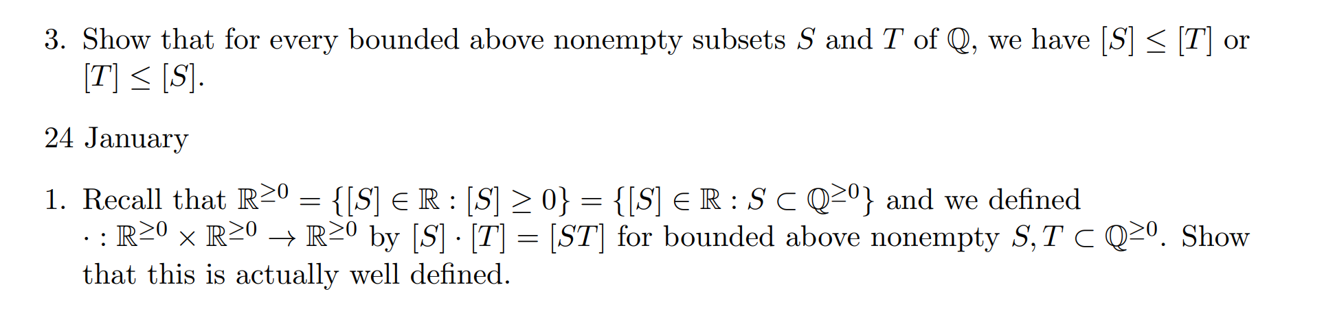Solved 3. Show that for every bounded above nonempty subsets | Chegg.com