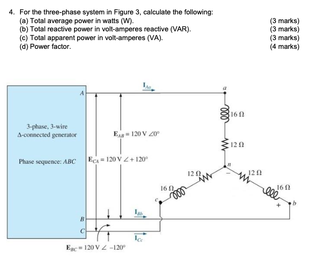 Solved Figure 2 shows a balanced Y load where each phase is | Chegg.com
