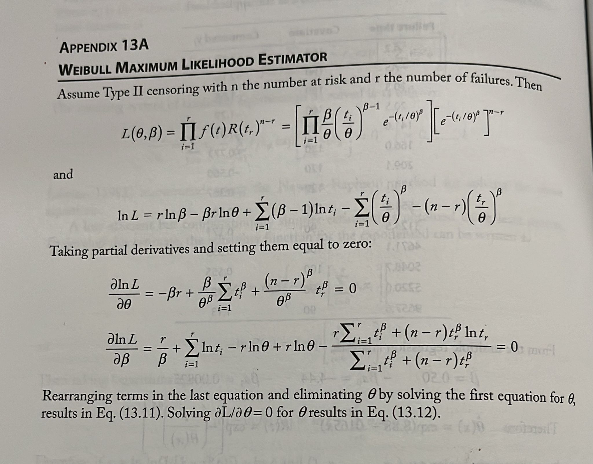 Solved 1. Derive log-likelihood for Weibull distribution for | Chegg.com
