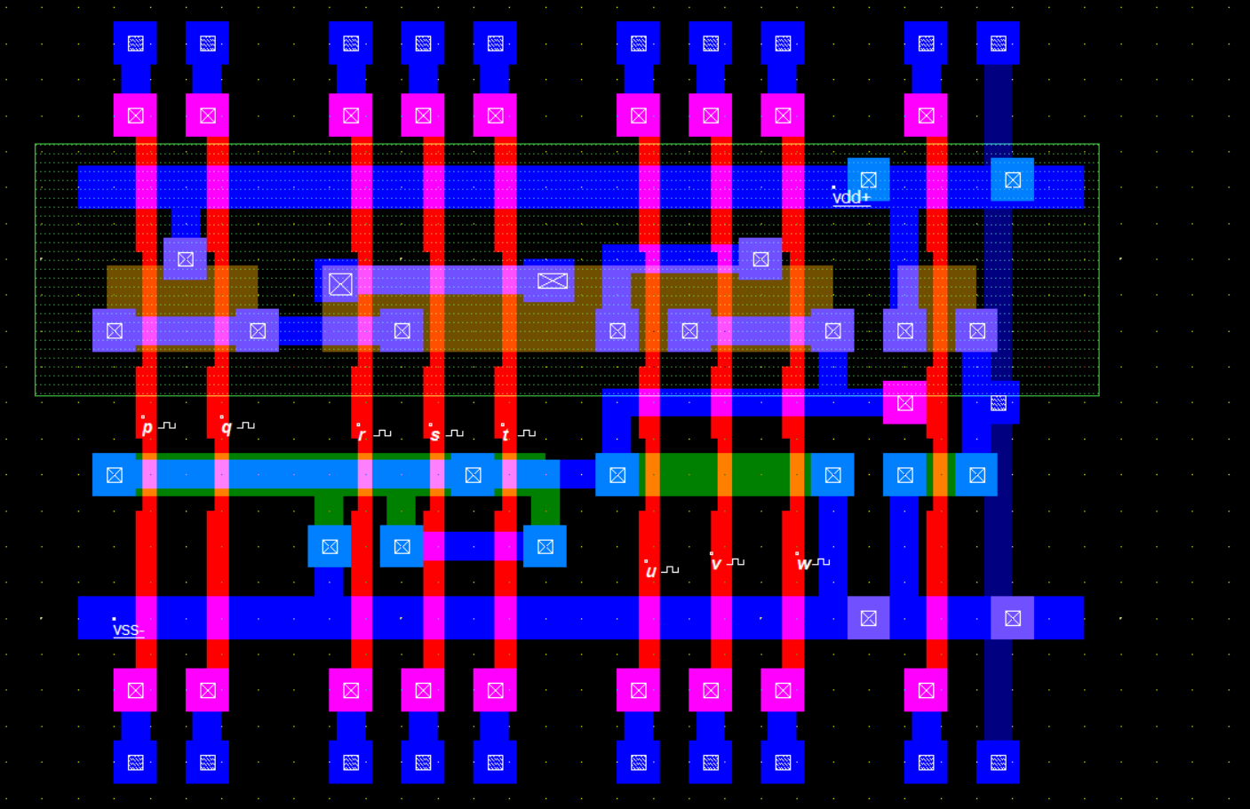 •For each CMOS mask layout below, •interpret the CMOS | Chegg.com