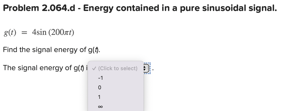 Solved Problem 2.064.d - Energy contained in a pure | Chegg.com
