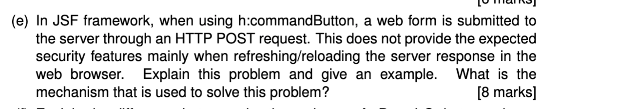 Solved E In Jsf Framework When Using Hcommandbutton A 7340