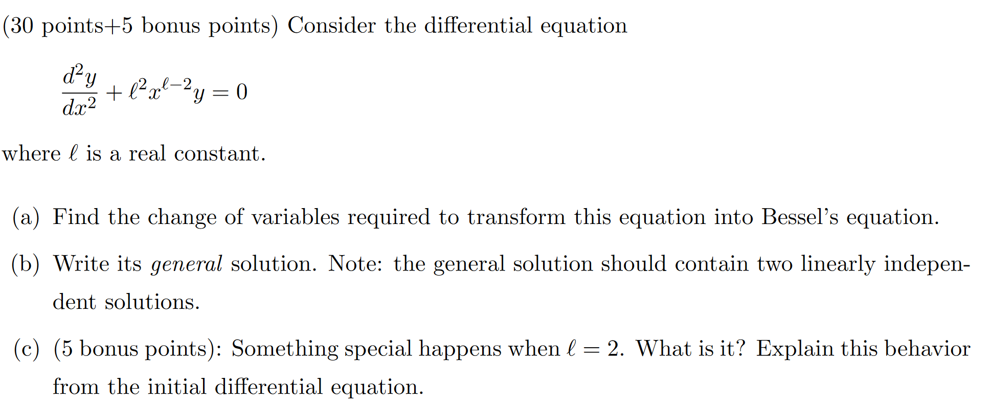 Solved ( 30 points +5 bonus points) Consider the | Chegg.com