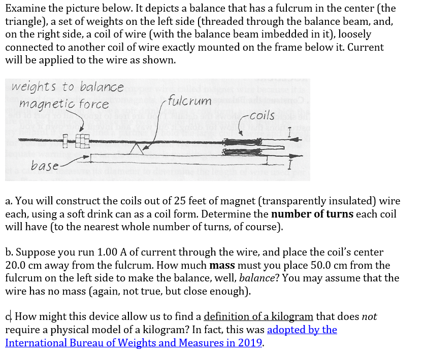 Examine the picture below. It depicts a balance that | Chegg.com