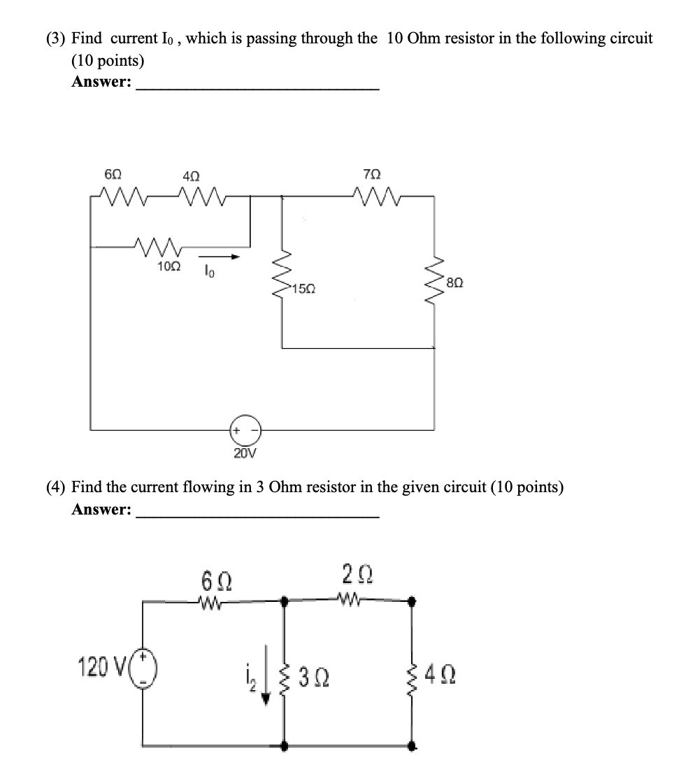 Solved ENGR-220 HW#2 SPRING-2021 (1) Find the power consumed | Chegg.com
