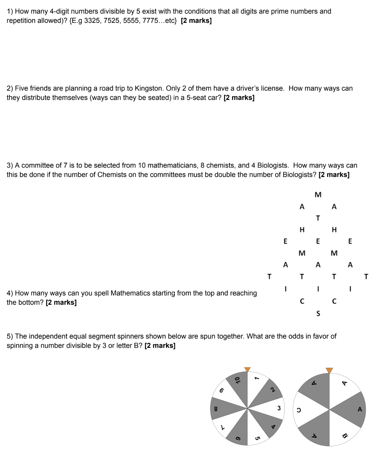 Solved 1 How Many 4 digit Numbers Divisible By 5 Exist With Chegg