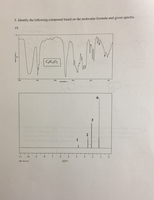 Solved 5. Identify the following compound based on the | Chegg.com