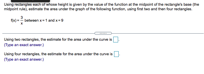 Solved Using rectangles each of whose height is given by the | Chegg.com