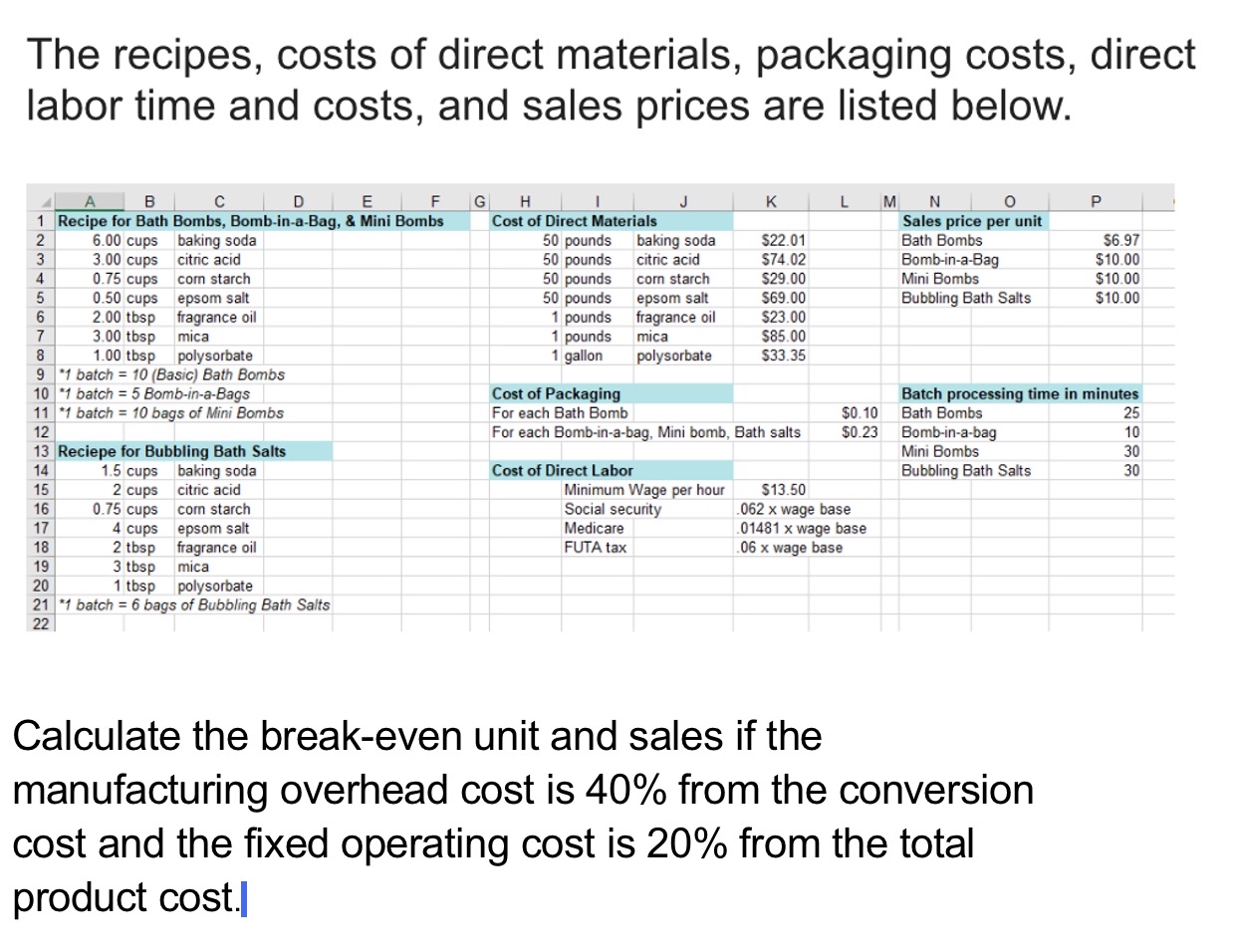 Solved Calculate the break-even unit and sales if | Chegg.com