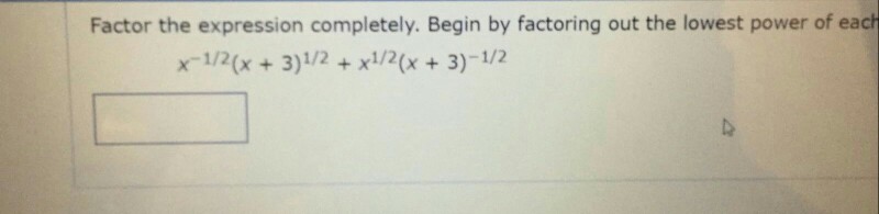 Solved Factor the expression completely. Begin by factoring | Chegg.com