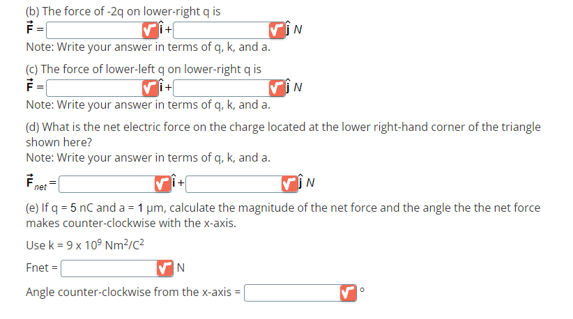 Solved 1. Three charges are shown in the configuration | Chegg.com