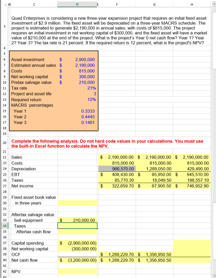 Quad Enterprises Is Considering A New Three-year Expansion Excel – agc