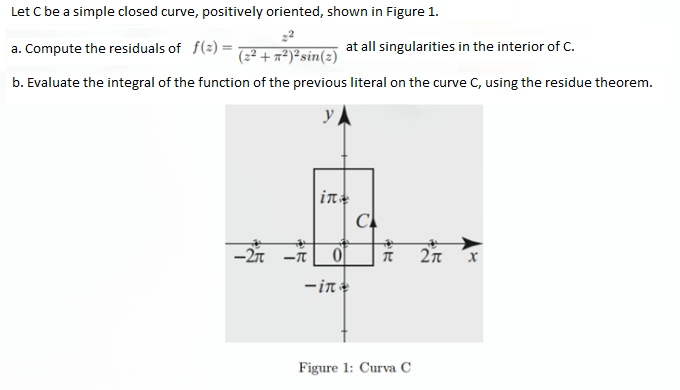 Solved Let C be a simple closed curve, positively oriented, | Chegg.com
