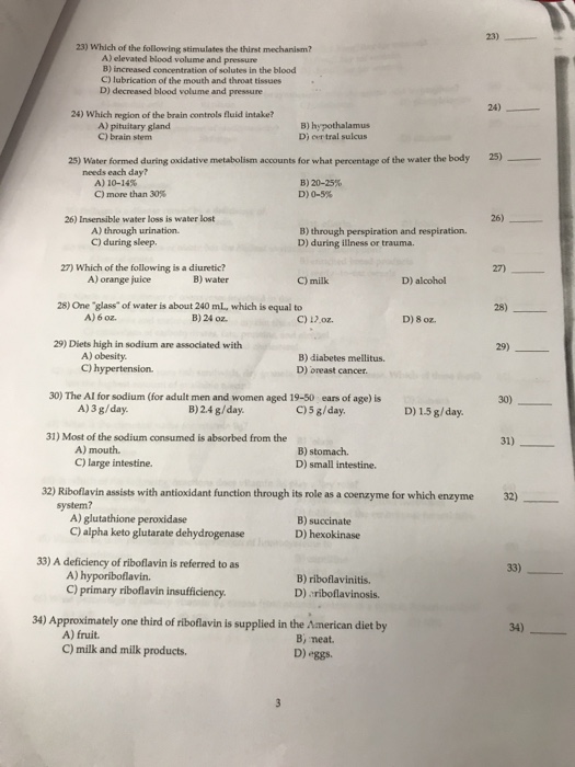 Solved MULTIPLE CHOICE. Choose the one alternative that best | Chegg.com
