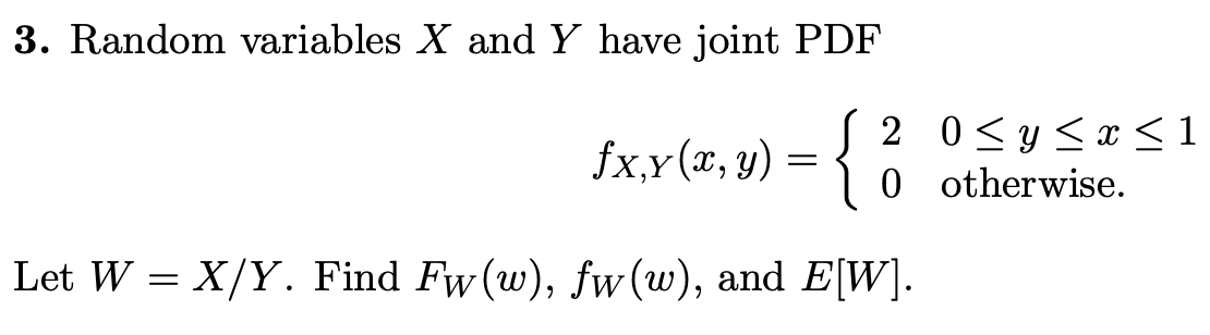 Solved 3. Random variables X and Y have joint PDF s 2 0 Sy