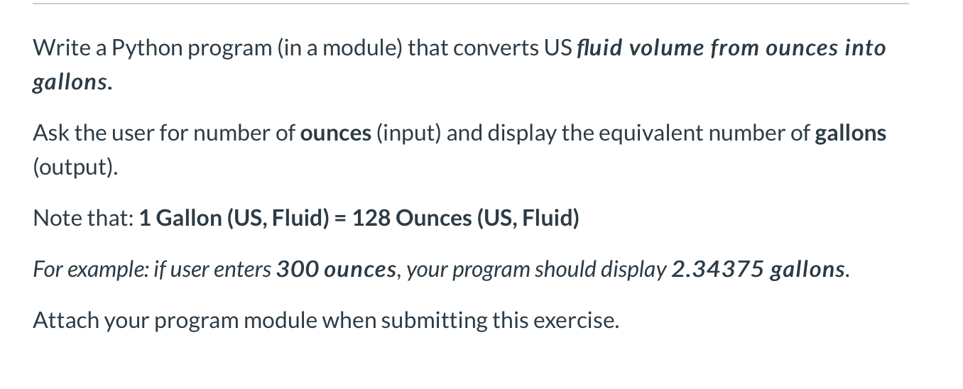 Solved Write a Python program (in a module) that converts US | Chegg.com