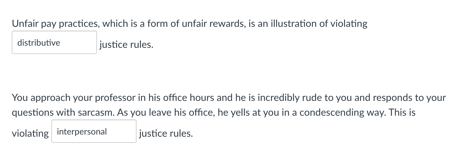 Solved Unfair pay practices, which is a form of unfair | Chegg.com
