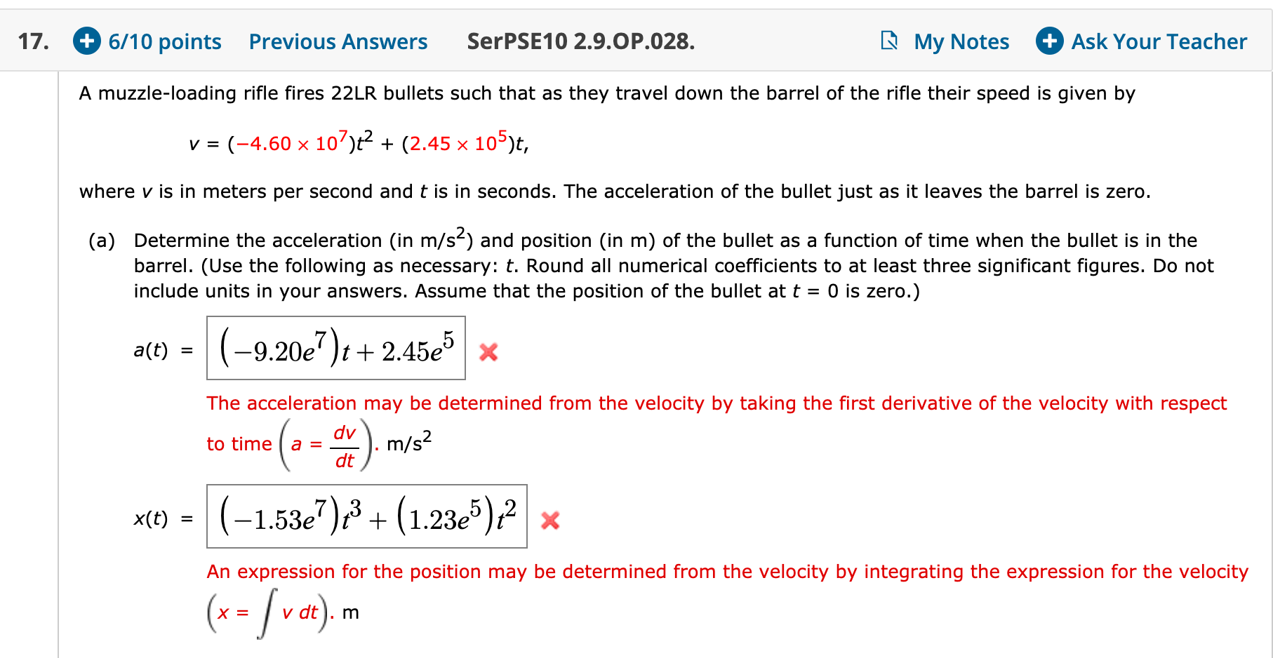 Solved 17. + 6/10 points Previous Answers SerPSE10 | Chegg.com Solved 17. + 6/10 points Previous Answers SerPSE10 | Chegg.com