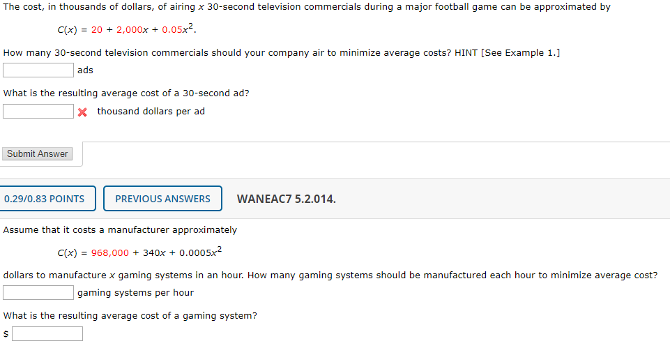Solved Solve the optimization problem. HINT (See Example 2.] | Chegg.com