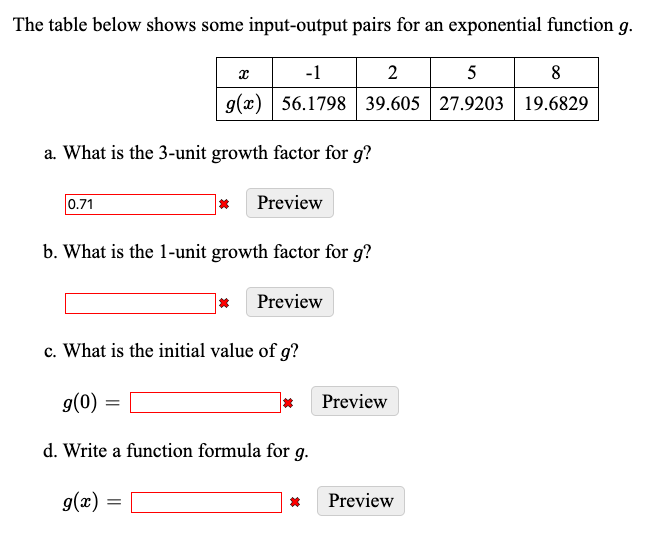 Solved The Table Below Shows Some Input Output Pairs For An 