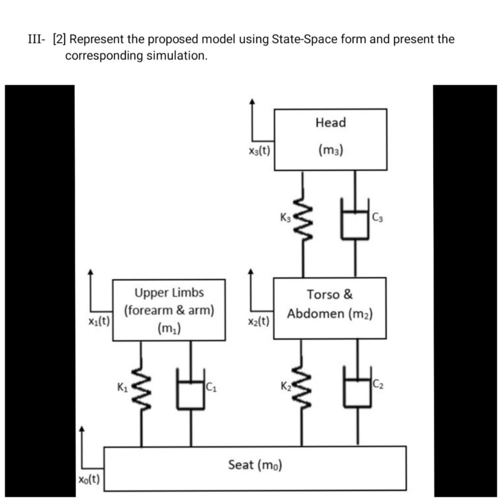 Solved Represent the proposed model using state-space form | Chegg.com