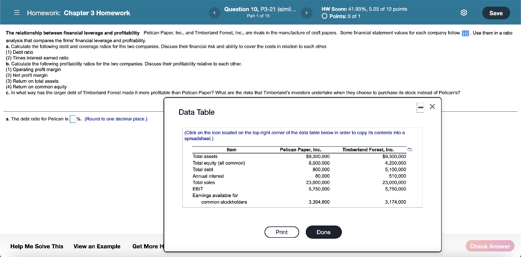 Solved = Homework: Chapter 3 Homework Question 10, P3-21 | Chegg.com