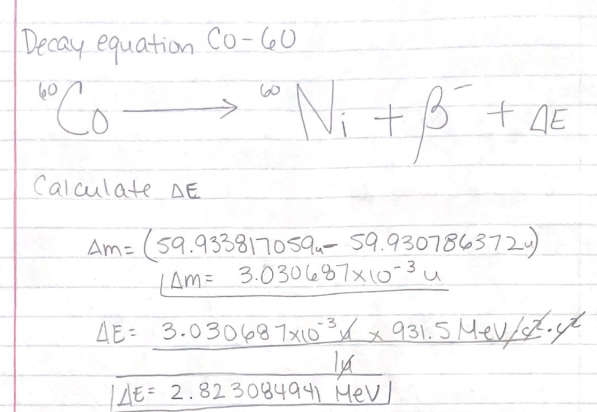 Solved 3. Write decay equations for Cs-137 and Co-60, | Chegg.com