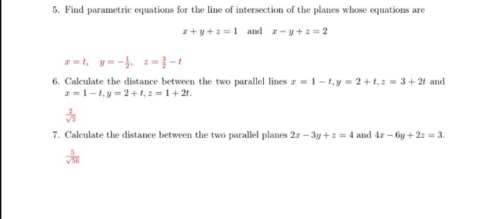 Solved Find parametric equations for the line of | Chegg.com