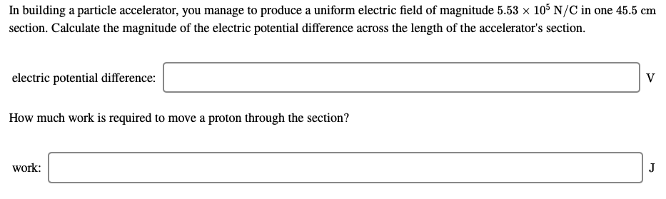 Solved In building a particle accelerator, you manage to | Chegg.com