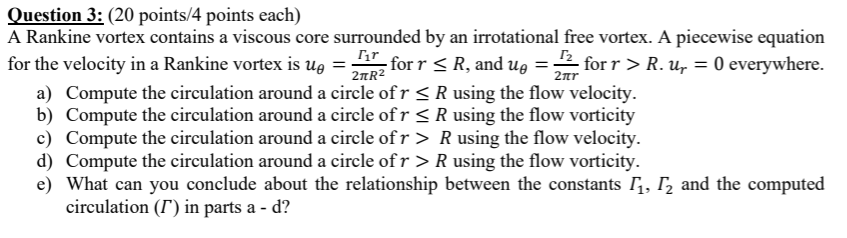 Solved Question 3: (20 ﻿points4 ﻿points each)A Rankine | Chegg.com