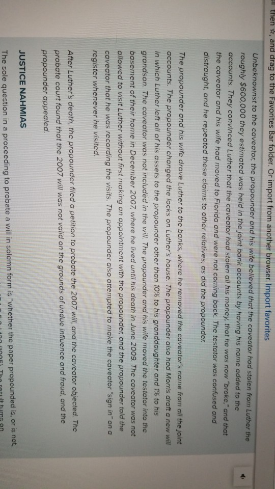 Solved Table of Contents Module Two 2-2 Discussion: Estate | Chegg.com