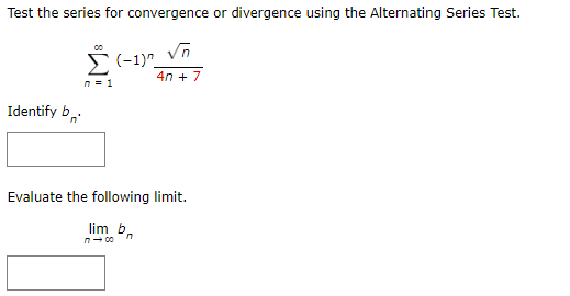 Solved Test the series for convergence or divergence using | Chegg.com