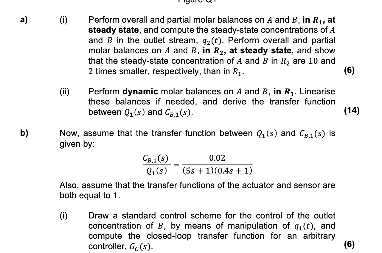 Solved Consider the two continuous stirred tank reactors | Chegg.com