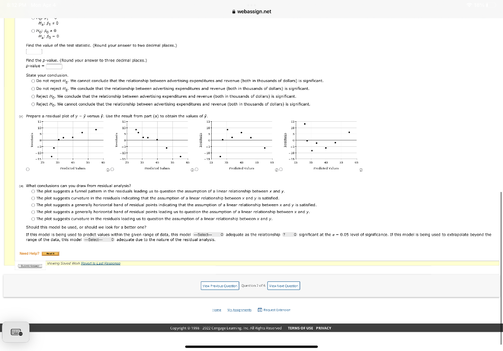 Solved webassign.net Assignment Submission For this | Chegg.com