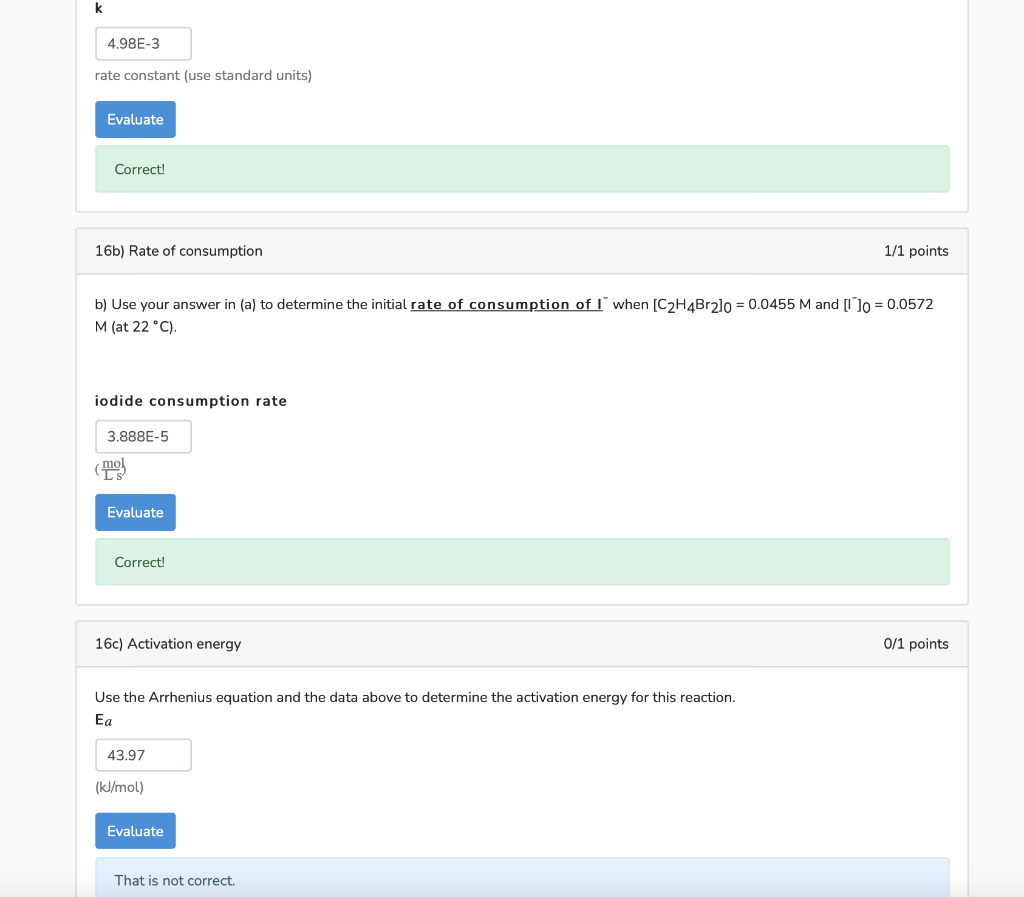 Solved 16a) Comprehensive problem 1/1 points The reaction | Chegg.com