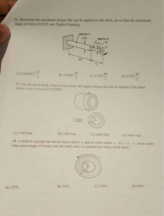 Determine the maximum torque that can be applied to | Chegg.com