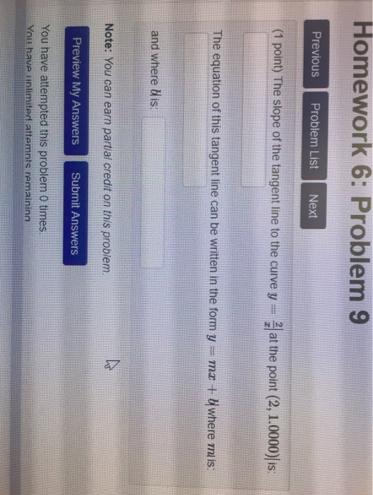 Solved Homework 6: Problem 9 Previous Problem ListNext (1 | Chegg.com