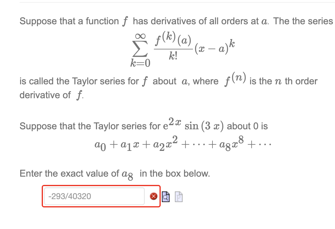 Solved Suppose That A Function F Has Derivatives Of All