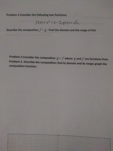 Solved Problem consider the compositions where and are | Chegg.com