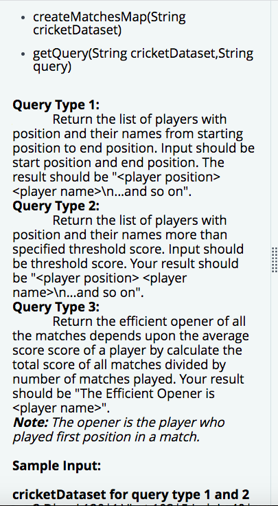 Solved 1. TreeMap Cricket COLLECTIONS IN JAVA - TREEMAP - | Chegg.com
