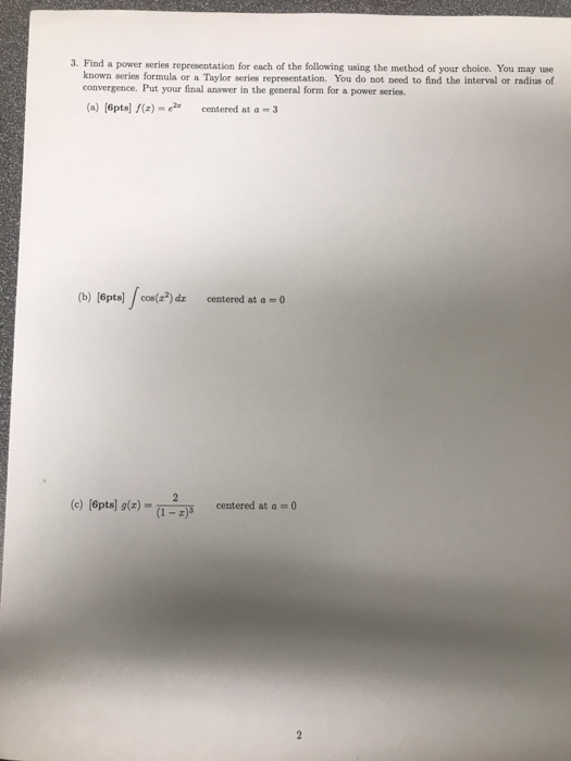 Solved NAME: SECTION: MATH 112 WORKSHEET 11 (11.3 & 11.4) 0 | Chegg.com